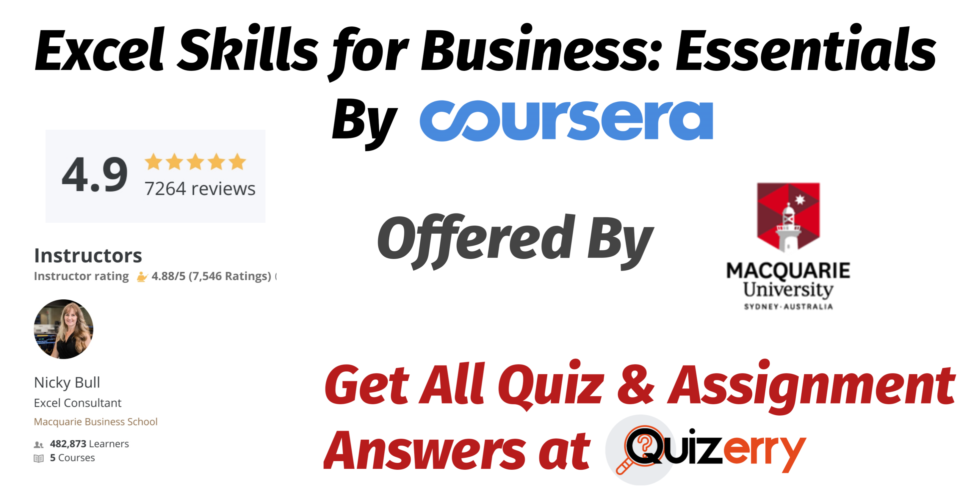 Excel Skills for Business Essentials Coursera Quiz Answers 100% Free | Quizerry